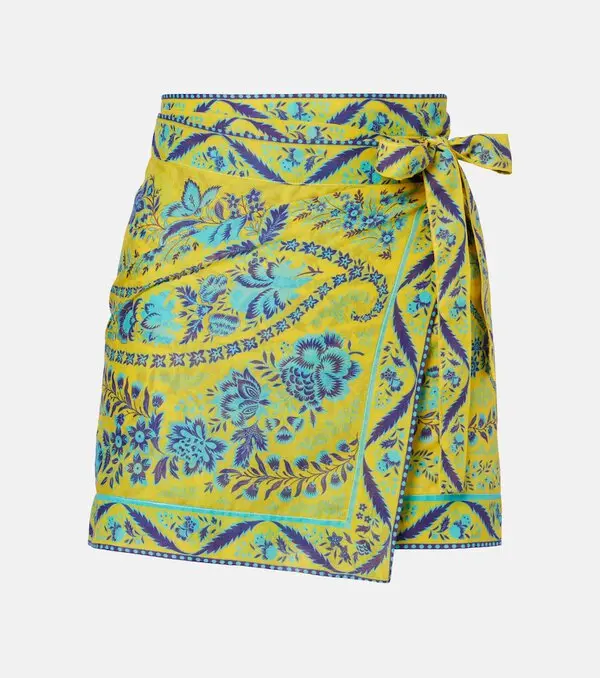 Etro Floral Cotton Beach Cover-up - Yellow