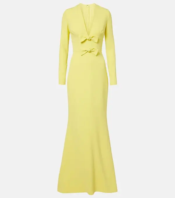 Elie Saab Bow-detail Cady Gown