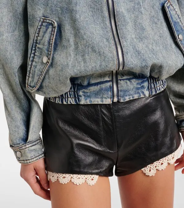 Magda Butrym Denim Blouson Jacket - Blue