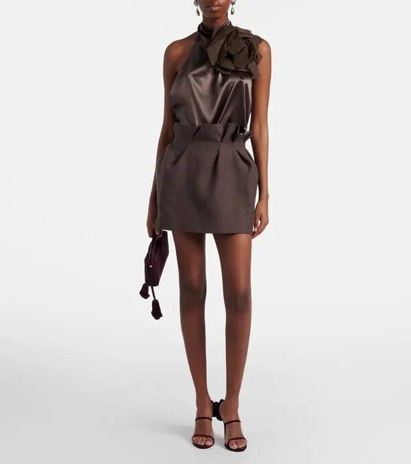 Magda Butrym Linen Miniskirt