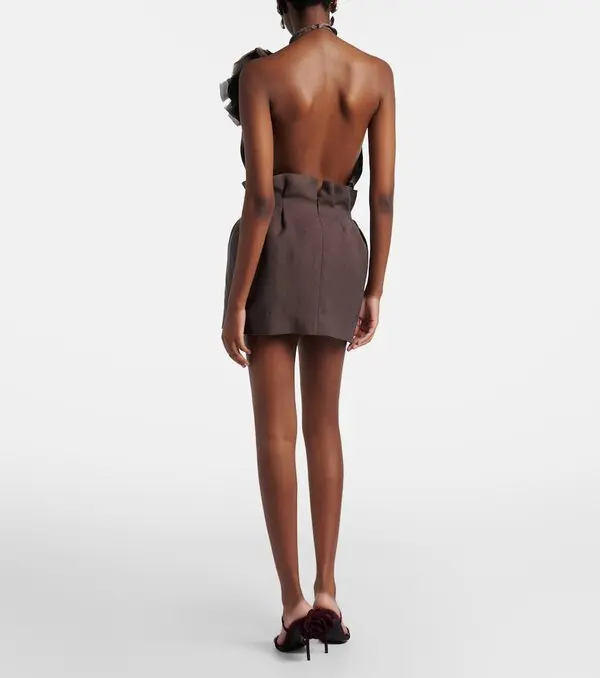 Magda Butrym Linen Miniskirt