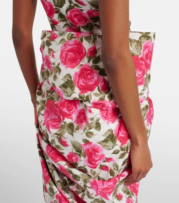 Chloé Floral Ribbed Cotton-blend Tank Top - White