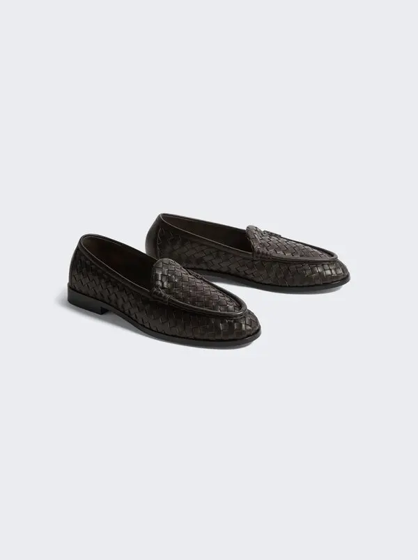 Bottega Veneta Silenzio Espresso Loafer