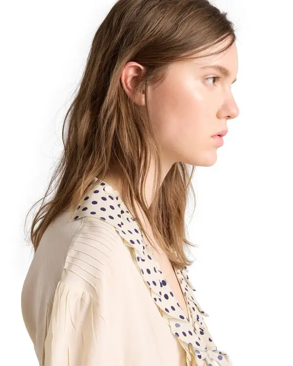 Prada Embroidered Marocain Dress - Neutral