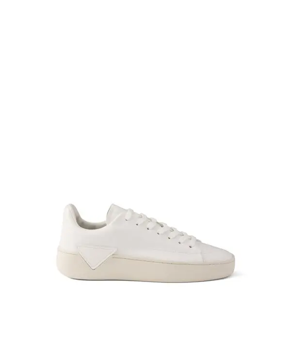 Prada Court Leather Sneakers - White