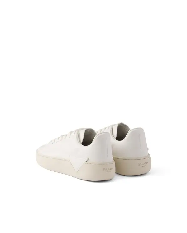Prada Court Leather Sneakers - White