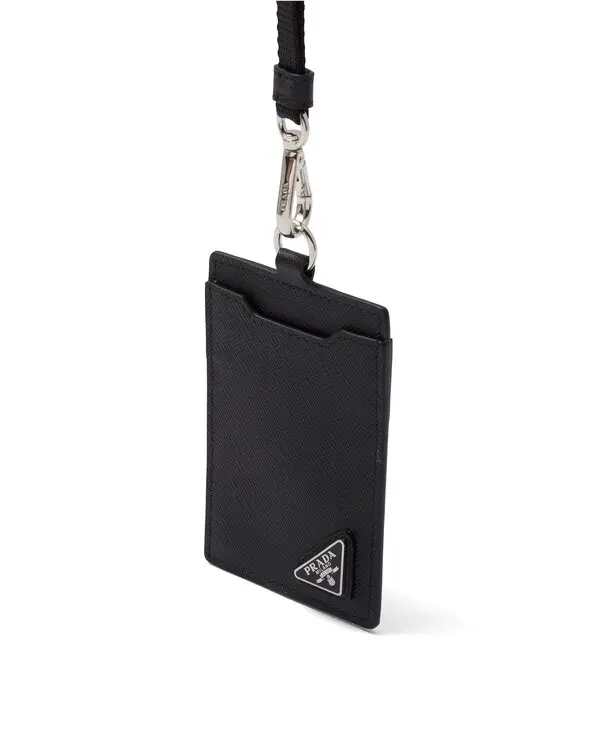 Prada Saffiano Leather Badge Holder