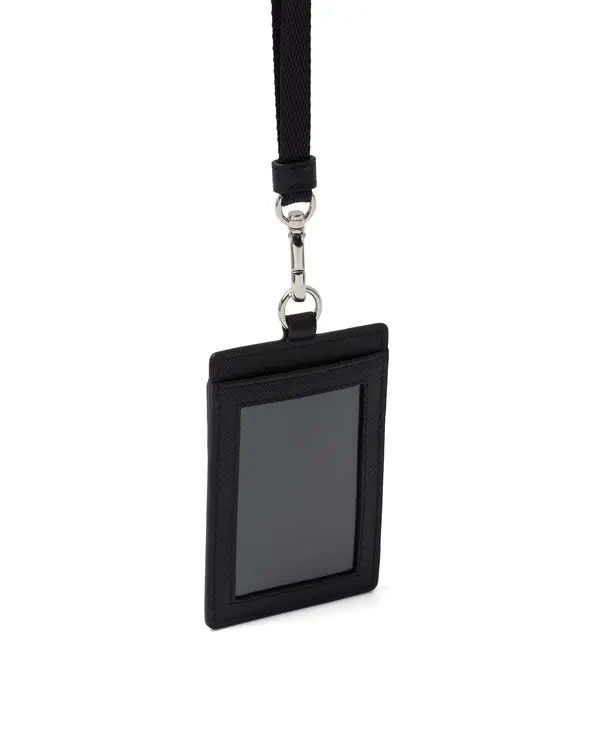 Prada Saffiano Leather Badge Holder