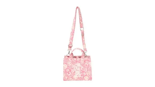 A BATHING APE Baby Milo & Friends Small Tote - Pale Pink