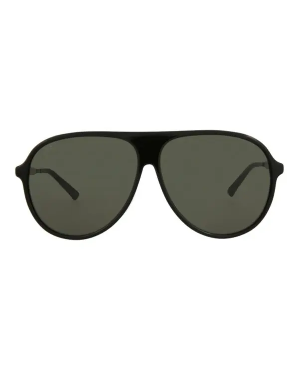 Gucci Sunglasses Aviatorstyle Acetate - Black Ruthenium Grey (gg0829sa/30009522/001)
