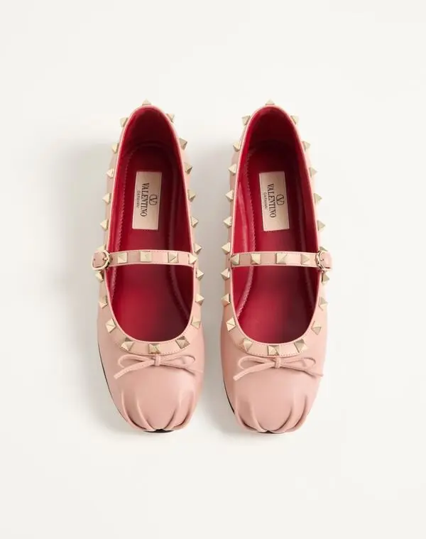 Valentino Garavani Rockstud Nappa Ballerinas - Phard