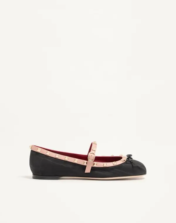Valentino Garavani Rockstud Mary-jane Ballerinas - Black