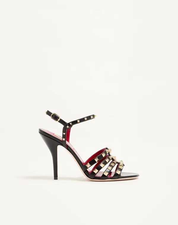 Valentino Garavani Rockstud Kidskin Sandal - Black