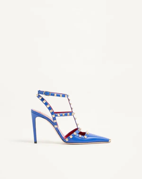 Valentino Garavani Rockstud Kidskin Pumps - Cobalt