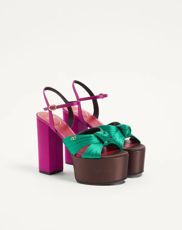 Valentino Garavani Sandal With Crasher Platform - Multicolour