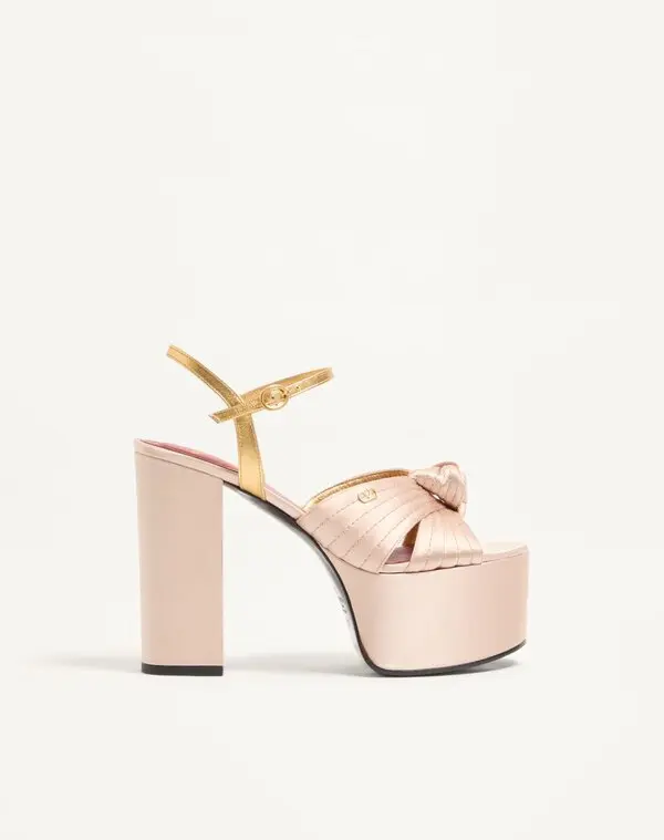 Valentino Garavani Sandal With Crasher Platform - Skin/crystal