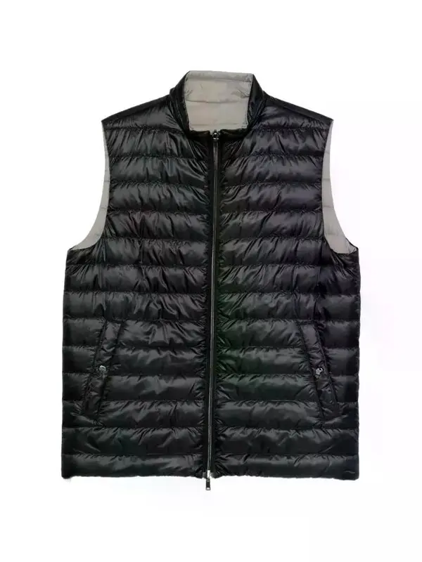 Herno Reversible Quilted Vest - Black