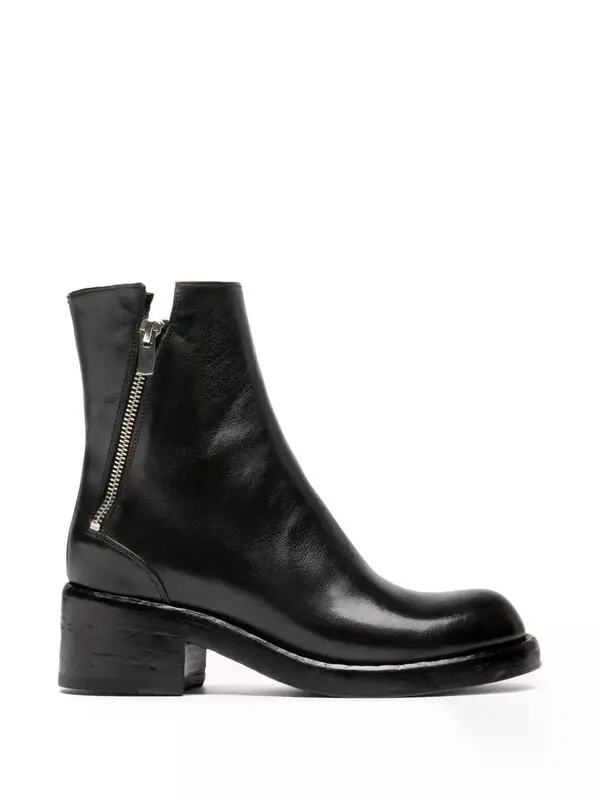 Officine Creative Brett 010 Side-zip Ankle Boots - Black