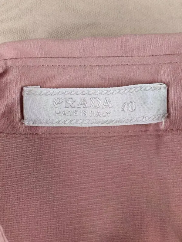 Prada Sleeveless Button-up Shirt - Pink