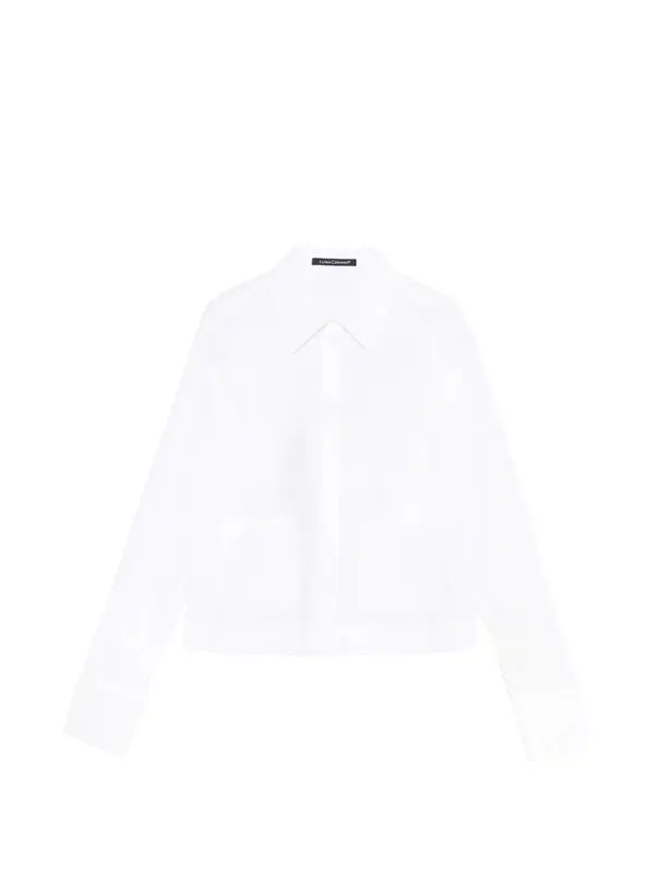 LUISA CERANO Long-sleeve Pocket Shirt - White