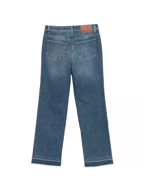 LUISA CERANO Patch-pocket Flared Jeans