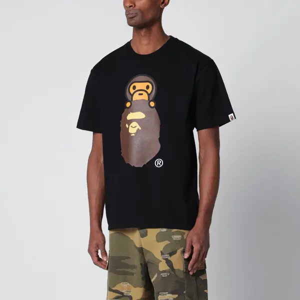 A BATHING APE T-shirt With Baby Milo Monkey Print