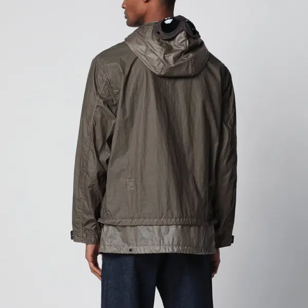 C.P. COMPANY Lead Bi-tm Nylon Goggle Jacket - Grey