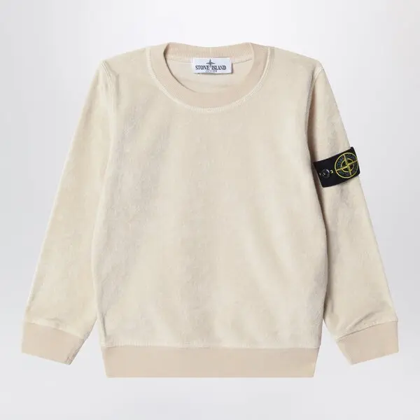 Stone Island Cotton Terry Sweatshirt - White