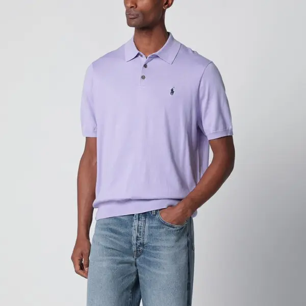 Polo Ralph Lauren Lilac Cotton Polo Shirt - Purple
