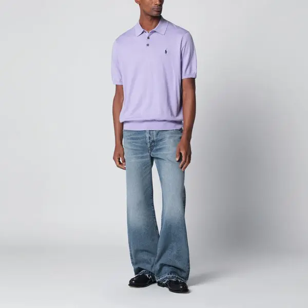 Polo Ralph Lauren Lilac Cotton Polo Shirt - Purple