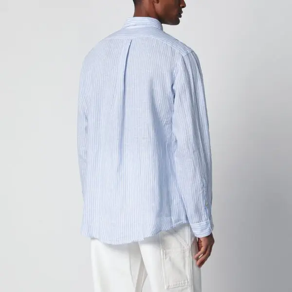 Polo Ralph Lauren White Striped Linen Shirt