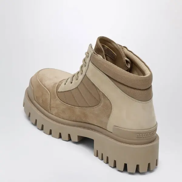 Balenciaga Combat Strike Boots - Beige
