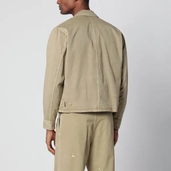 Auralee Garment-dyed Finx Chino Blouse