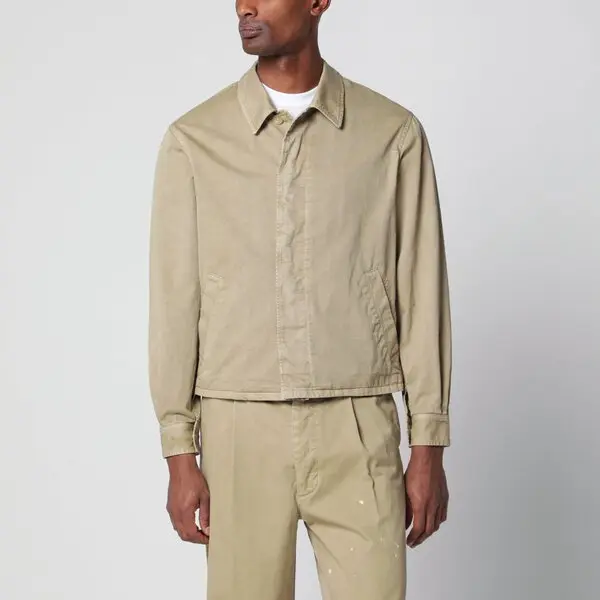 Auralee Garment-dyed Finx Chino Blouse - Beige