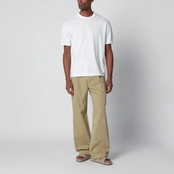 Auralee Finx Cotton Chino Trousers - Beige