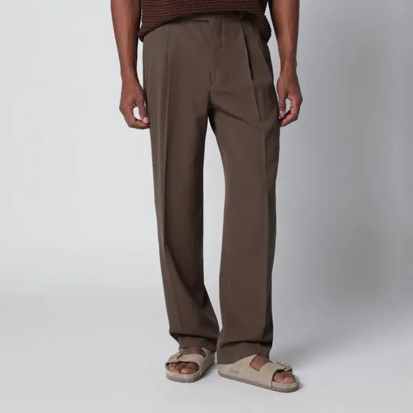 Auralee Double-pleated Wool Gabardine Trousers