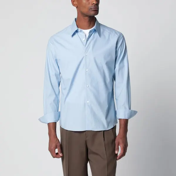 Auralee Slim-fit Cotton Twill Shirt - Light Blue