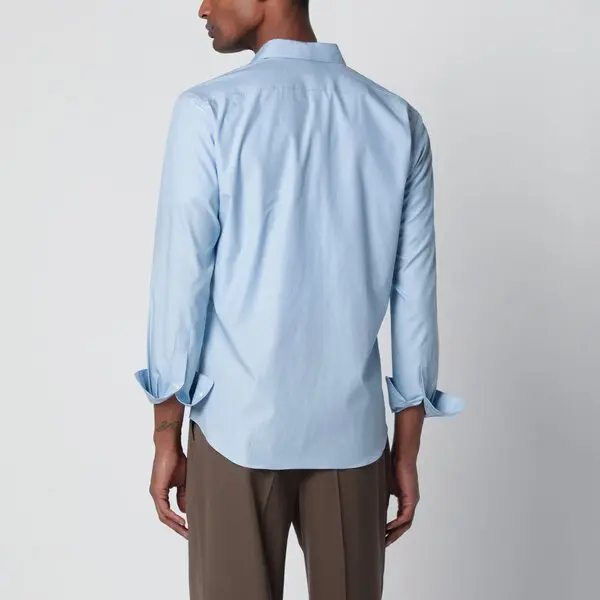 Auralee Slim-fit Cotton Twill Shirt - Light Blue
