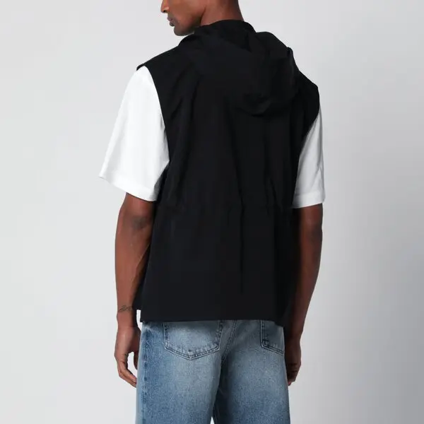 Auralee Wool Canvas Gilet With Drawstring