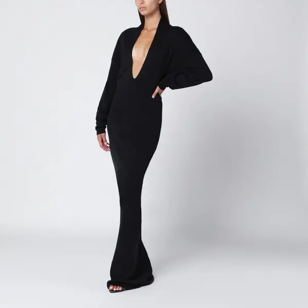 ENTIRE STUDIOS Long Knit Dress With Wide Neckline