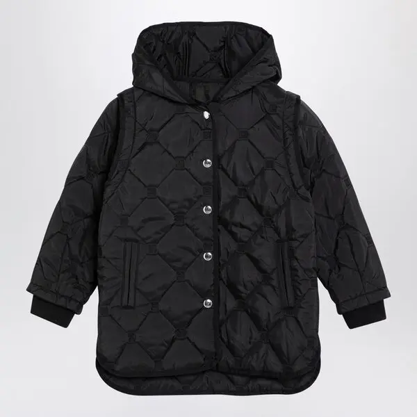 Givenchy Quilted Parka With Removable Sleeves - Black