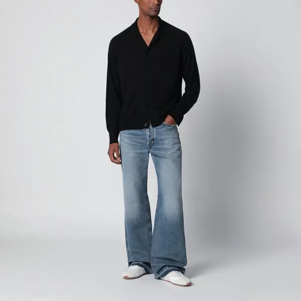 AMI Paris Wool Cardigan - Black