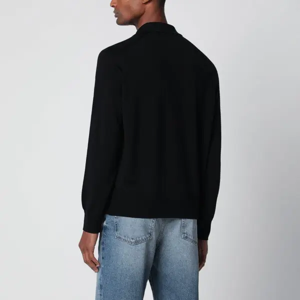AMI Paris Wool Cardigan - Black