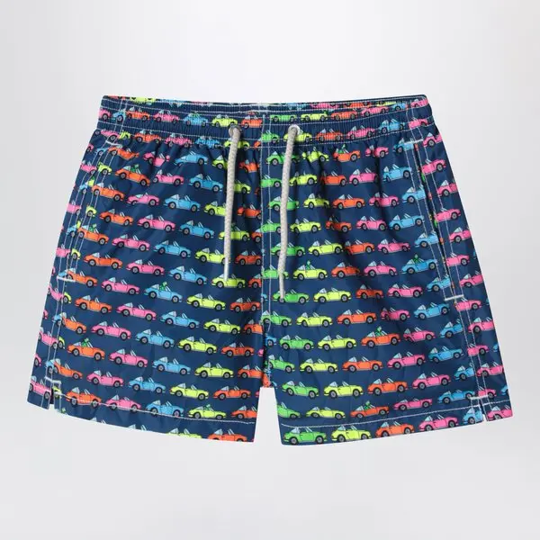 MC2 SAINT BARTH Car Print Swim Shorts - Multicolor