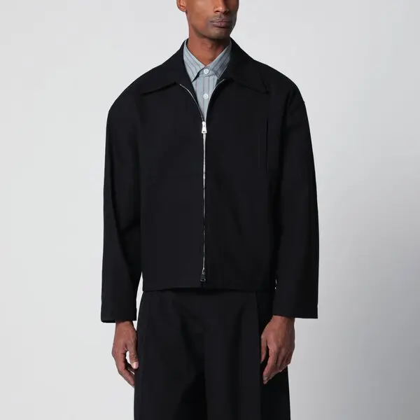 NAMACHEKO Cotton Zip-up Jacket - Black