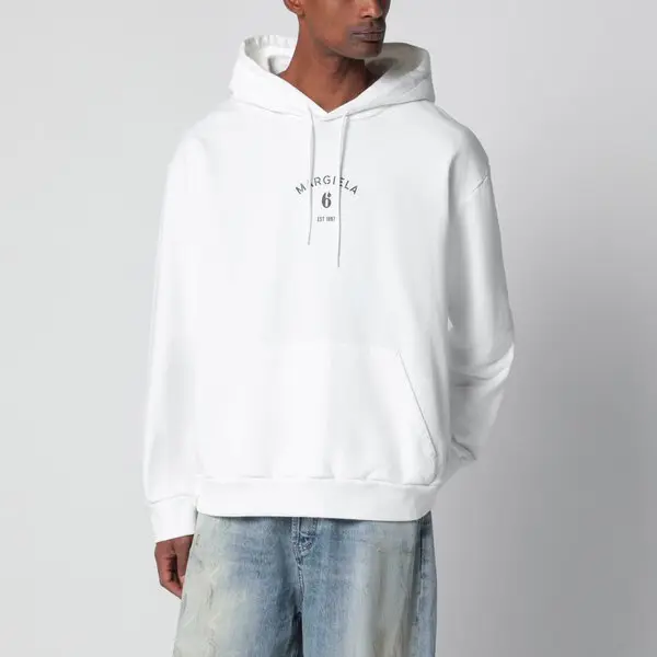 MAISON MARGIELA Cotton Jersey Hoodie - White
