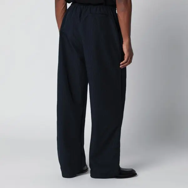 WILLY CHAVARRIA Pinstripe Jogging Trousers With Logo Embroidery