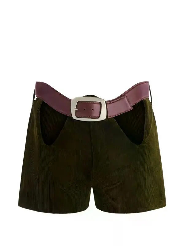 JEAN PAUL GAULTIER Belted Shorts - Green