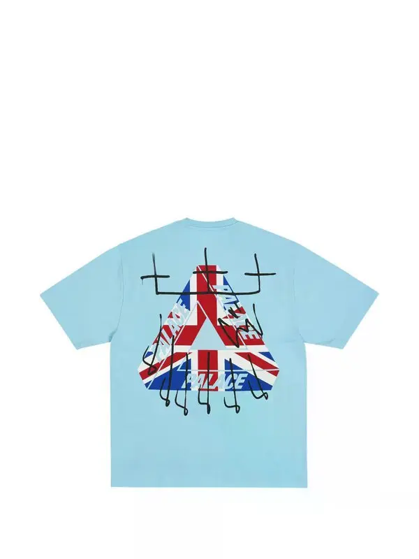 PALACE Graphic-print T-shirt - Blue