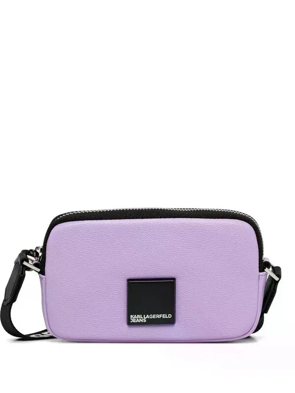 Karl Lagerfeld Klj Box Logo Cross Body Bag - Purple